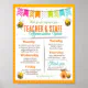 Bee themed Teacher Appreciation Week template Poster | Zazzle