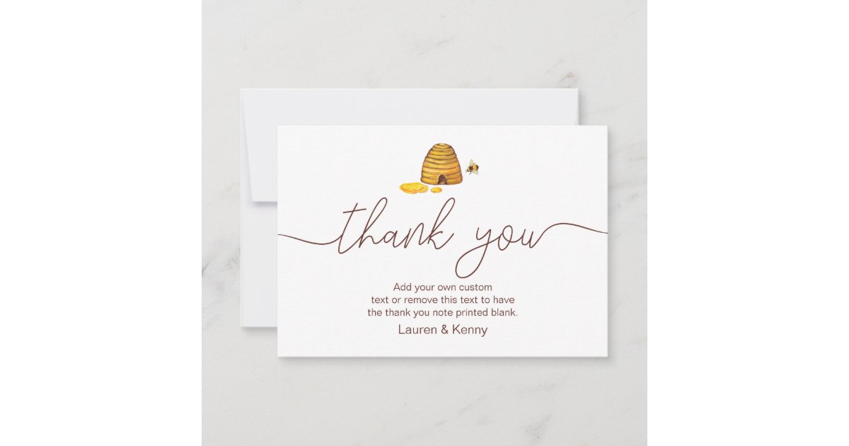 Bee Themed Thank You Cards | Zazzle