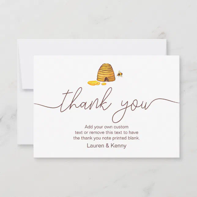 Bee Themed Thank You Cards | Zazzle
