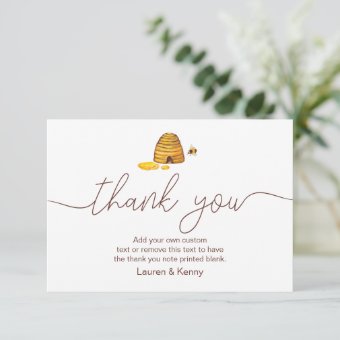 Bee Themed Thank You Cards | Zazzle