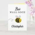 Bee Well Soon Card | Zazzle