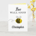 Bee Well Soon Card | Zazzle