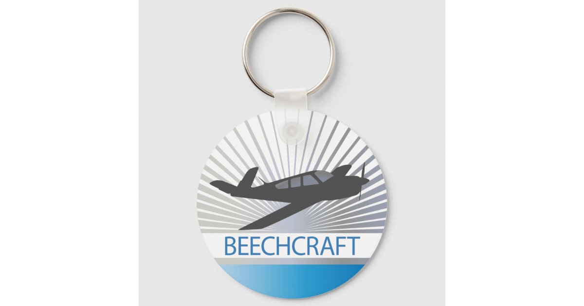 Beechcraft Aircraft Keychain | Zazzle