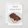 Beef brisket cartoon illustration invitation | Zazzle