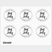 Beef Jerky Classic Round Sticker | Zazzle