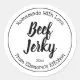 Beef Jerky Classic Round Sticker | Zazzle