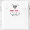 Beef Jerky Product Label Sticker | Zazzle