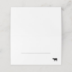 Beef Meal Option Wedding Place Card | Zazzle