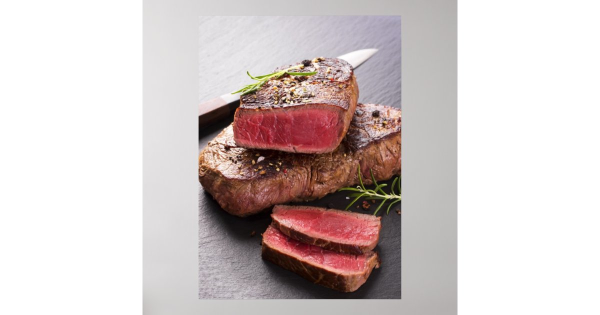 Beef steak poster | Zazzle