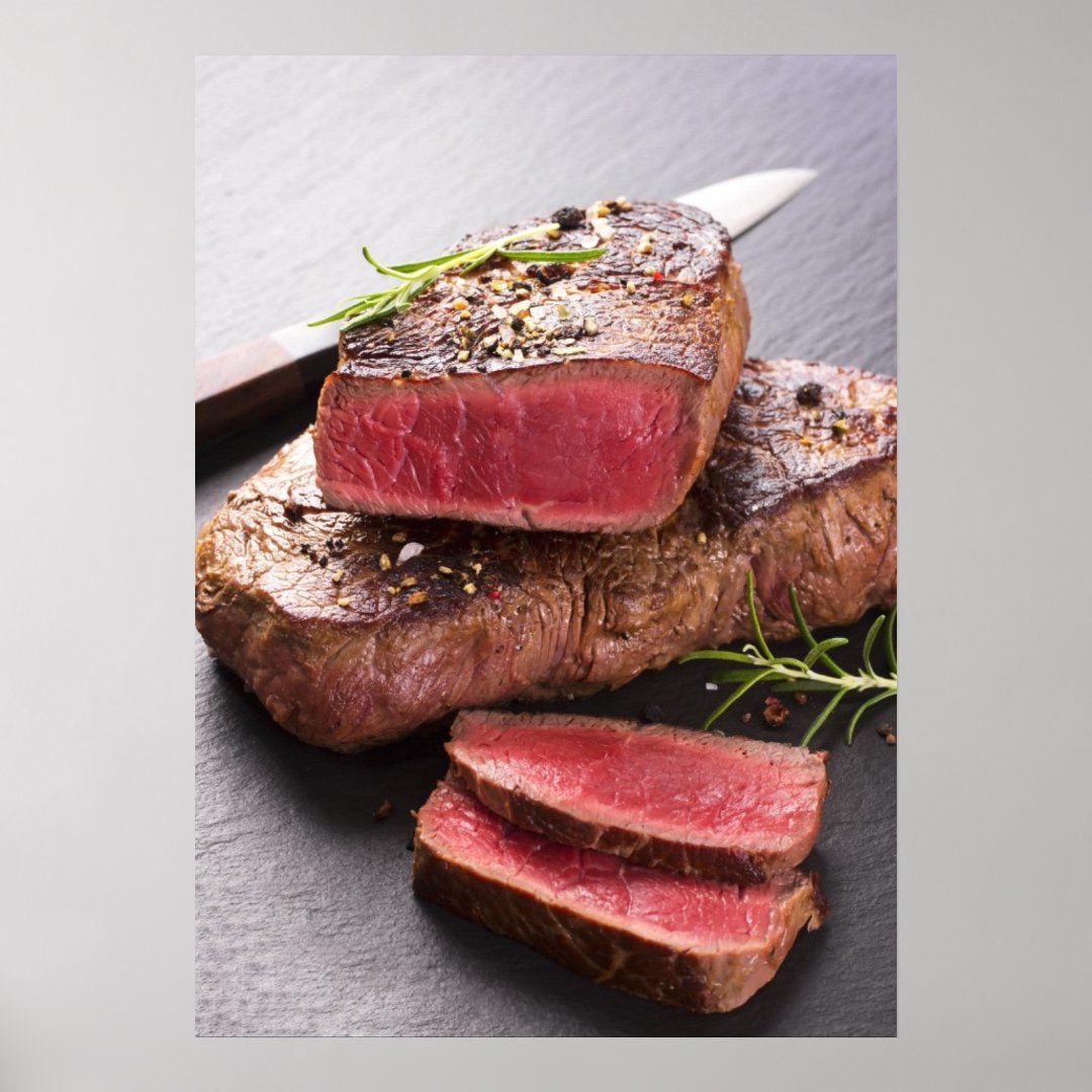 Beef steak poster | Zazzle