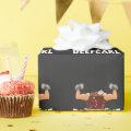 Beefcake Muscle Cake Bodybuilder Weightlifting Pu Wrapping Paper | Zazzle