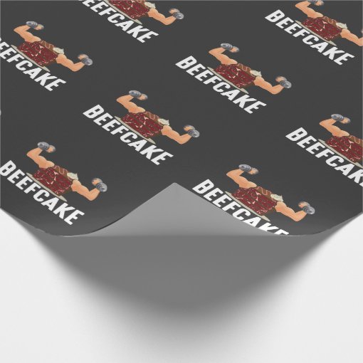 Beefcake Muscle Cake Bodybuilder Weightlifting Pu Wrapping Paper | Zazzle