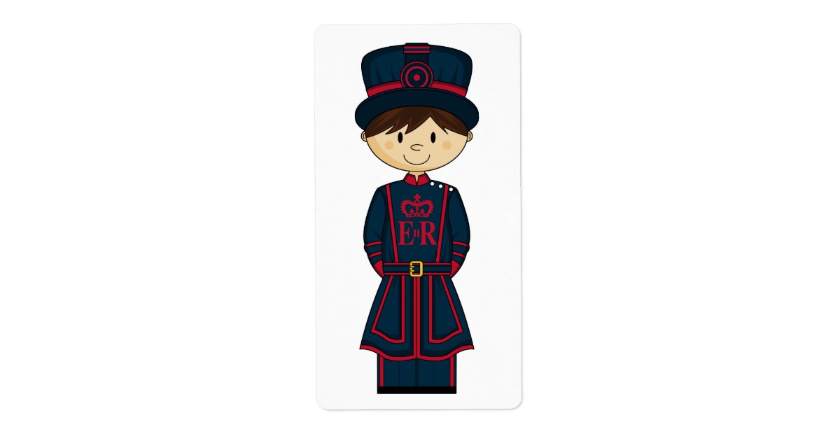 Beefeater Guard Sticker Label | Zazzle