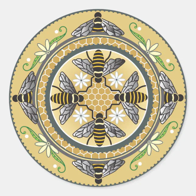 Beehive sticker | Zazzle