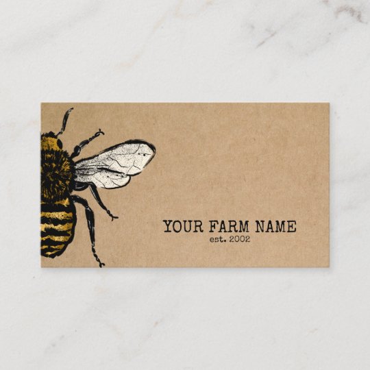 Beekeeper Apiarist Bee Farm Honeybees Honeycomb Business Card | Zazzle.com