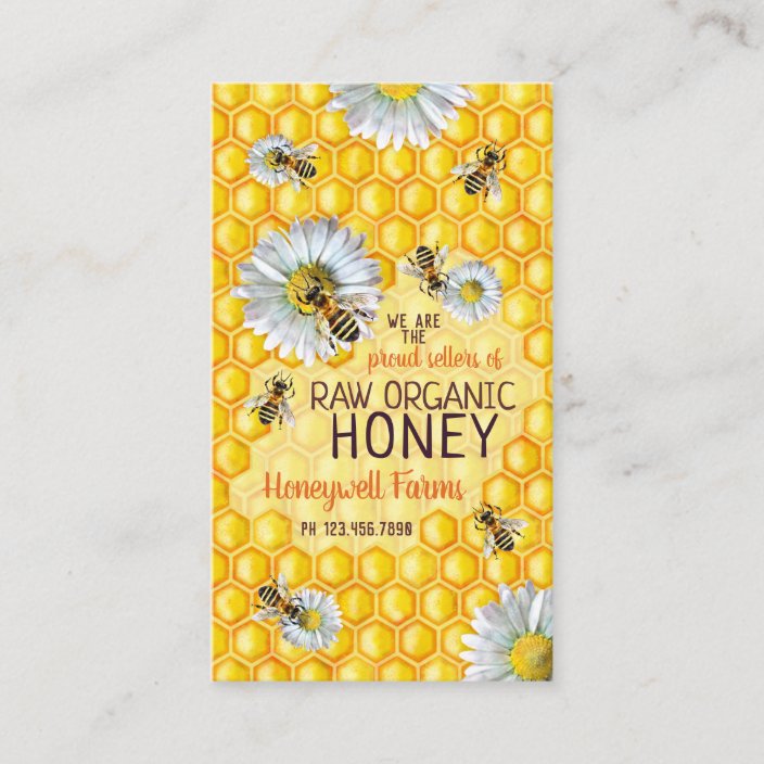 Beekeeper Apiary Honeybees Honey Seller Bee Farm Business Card | Zazzle