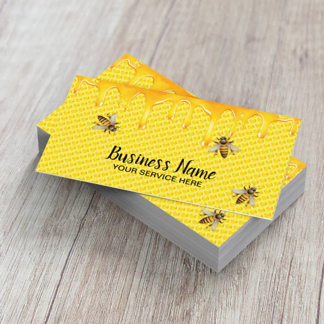 Beekeeper Bee Fresh Honey Apiary Business Card | Zazzle