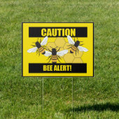 Beekeeper Honey Bee Alert Medium Yard Sign | Zazzle