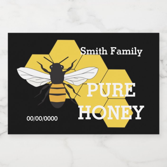 Beekeeper Honey Bee Farm Custom Container Label | Zazzle.com