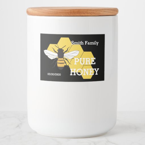 Beekeeper Honey Bee Farm Custom Container Label | Zazzle