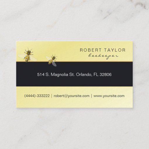 Beekeeper Honey Seller Bee Farm Farmer Card | Zazzle