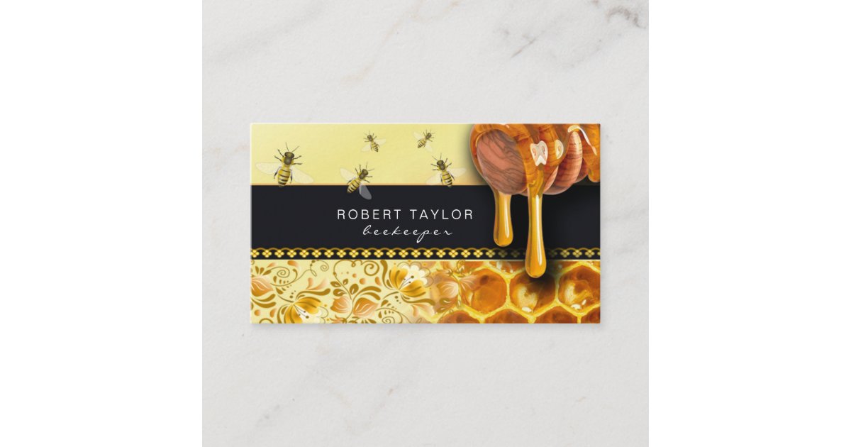 Beekeeper Honey Seller Bee Farm Farmer Card Zazzle