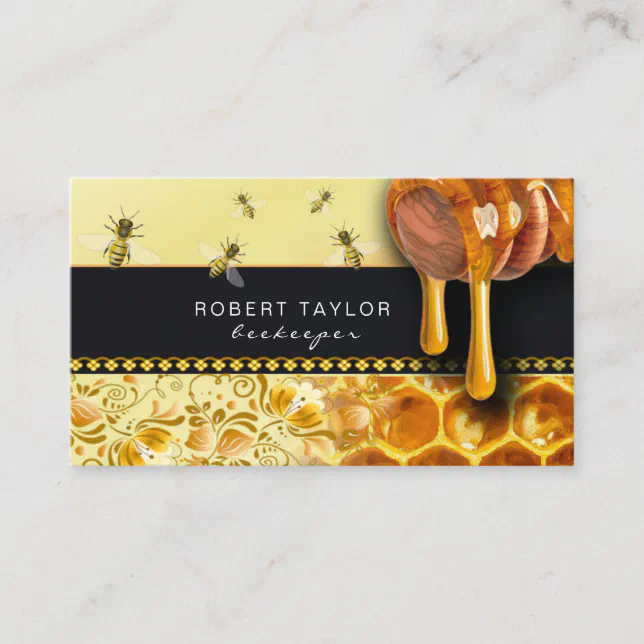 Beekeeper Honey Seller Bee Farm Farmer Card | Zazzle