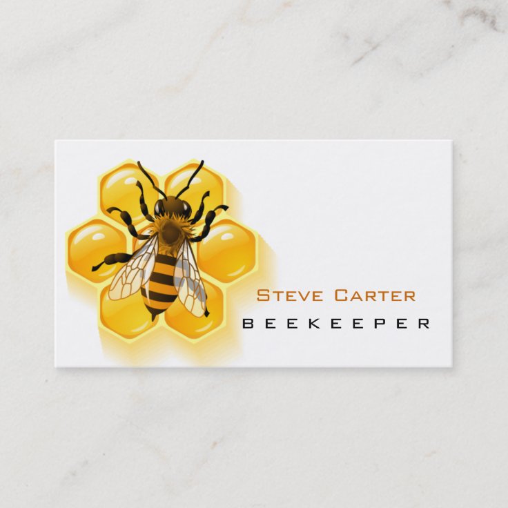 Beekeeper , Honey Seller Bee Farm Farmer Shop Business Card | Zazzle