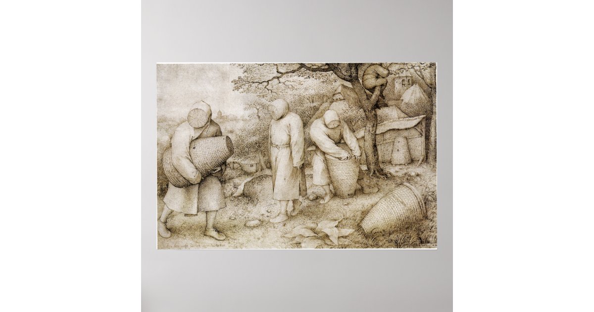 Beekeepers by Pieter Bruegel the Elder Poster | Zazzle