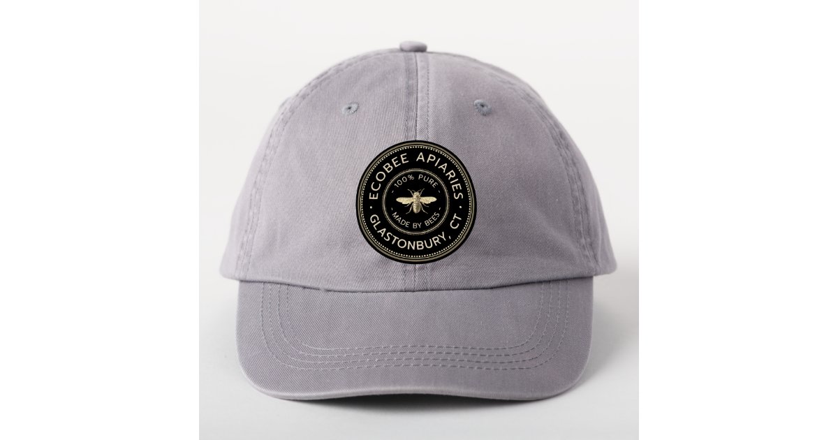 Beekeeper's Cap Patch Black Bee | Zazzle