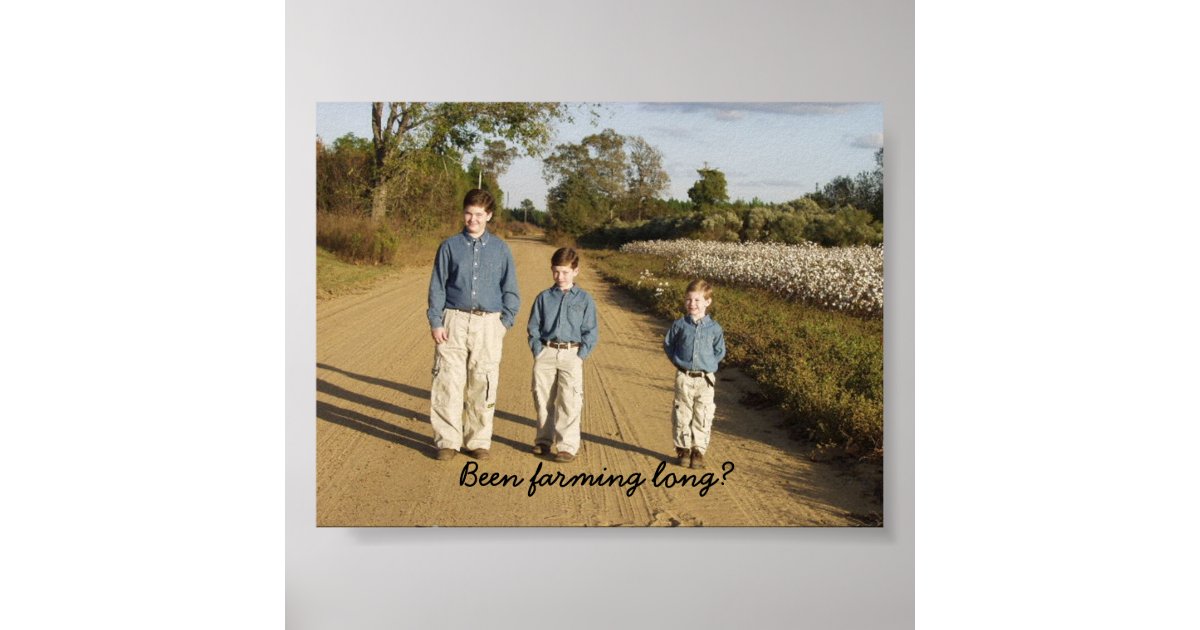 Been farming long? poster | Zazzle