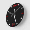 BEER 30 - Clock | Zazzle