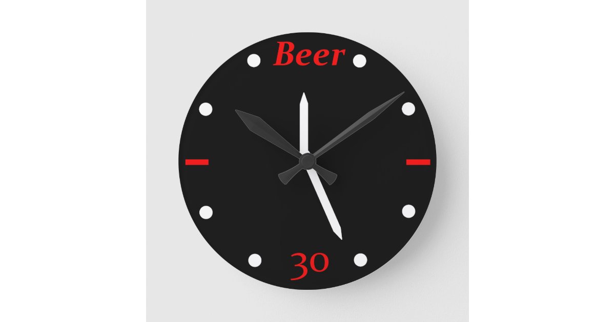BEER 30 - Clock | Zazzle