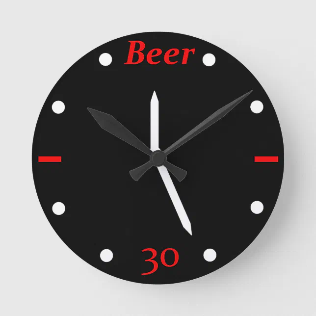BEER 30 - Clock | Zazzle