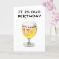 **BEER AND CHEERS** AND HAPPY "MUTUAL BIRTHDAY" CARD | Zazzle
