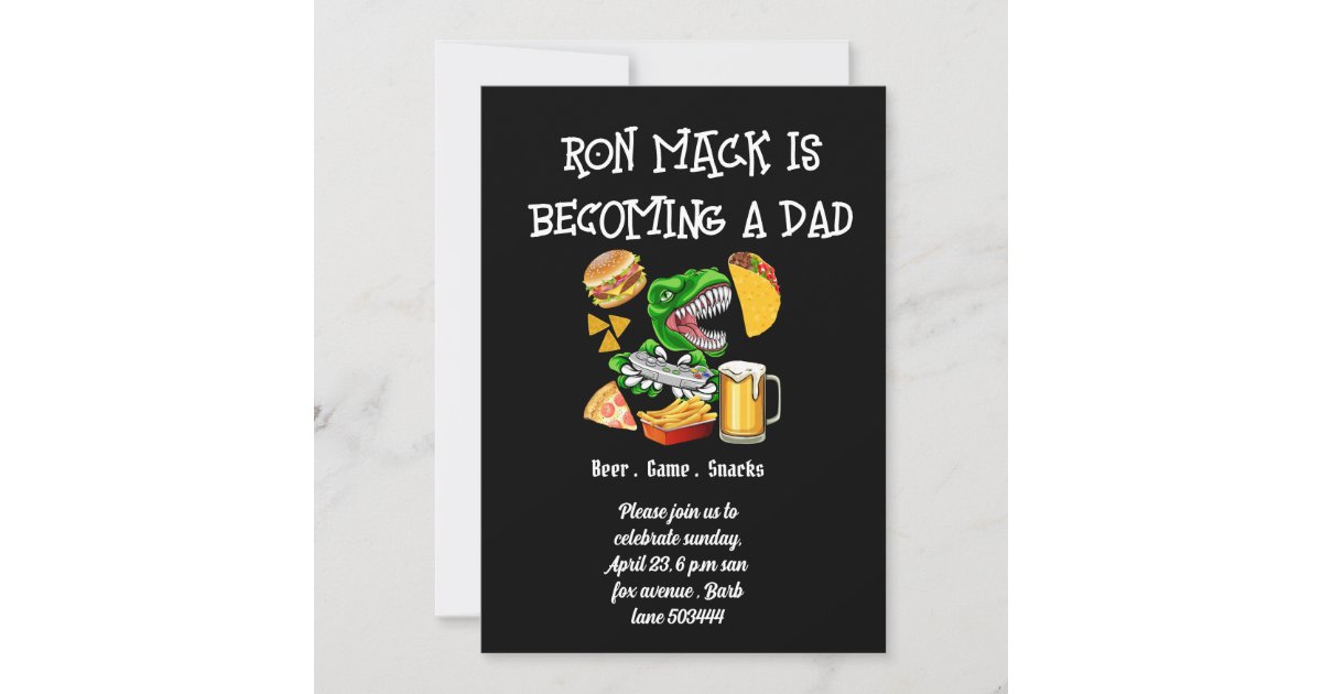 Beer baby shower Dadchelor party Invitation | Zazzle