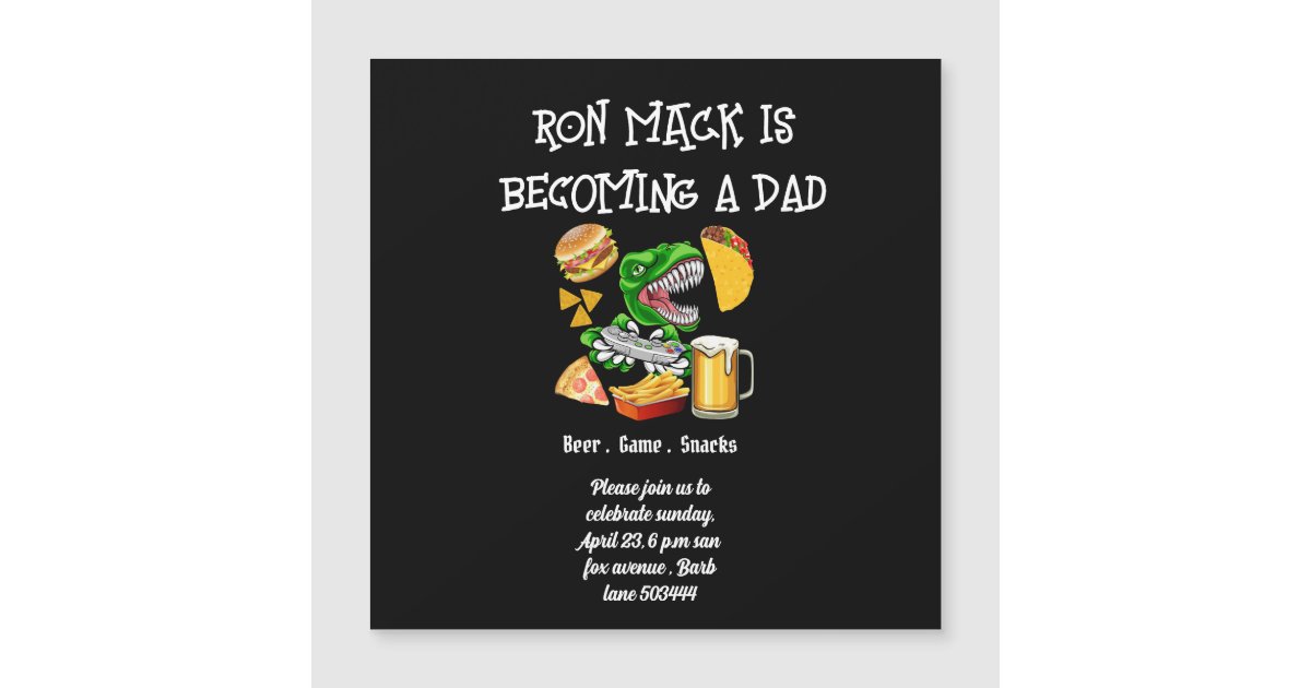 Beer baby shower Dadchelor party Invitation Postca | Zazzle