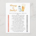 Beer baby shower - mommy or daddy game | Zazzle