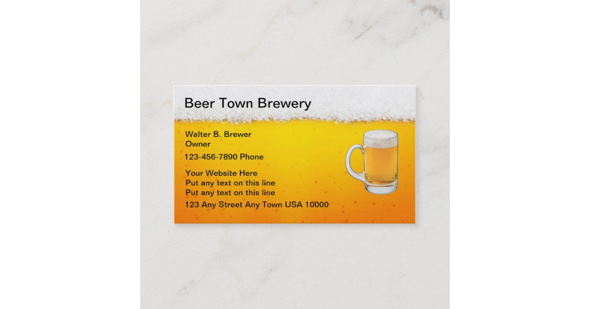 Beer Bar Business Cards | Zazzle