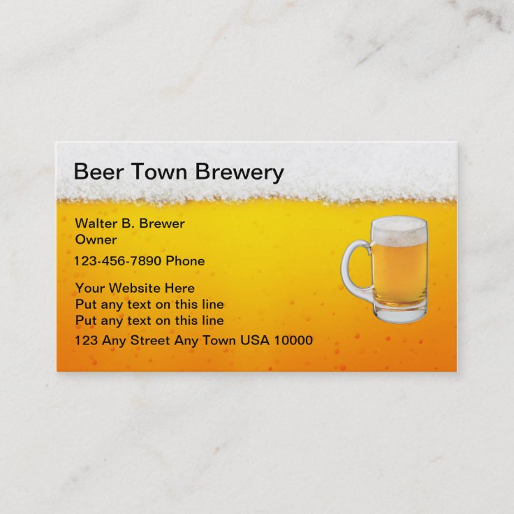 Beer Bar Business Cards | Zazzle
