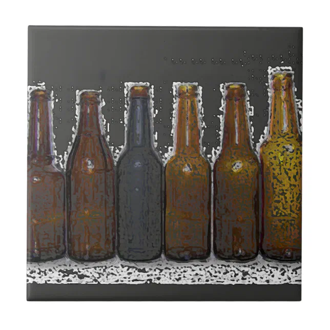 Beer Bottles Tile | Zazzle