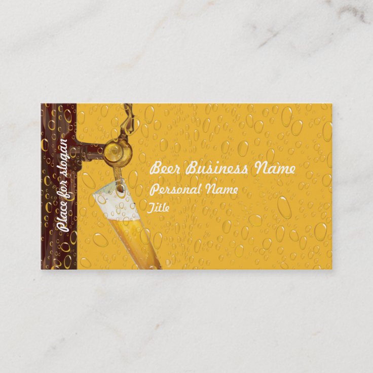 Beer Business Business Card | Zazzle
