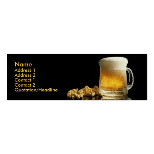 Beer Business Card | Zazzle