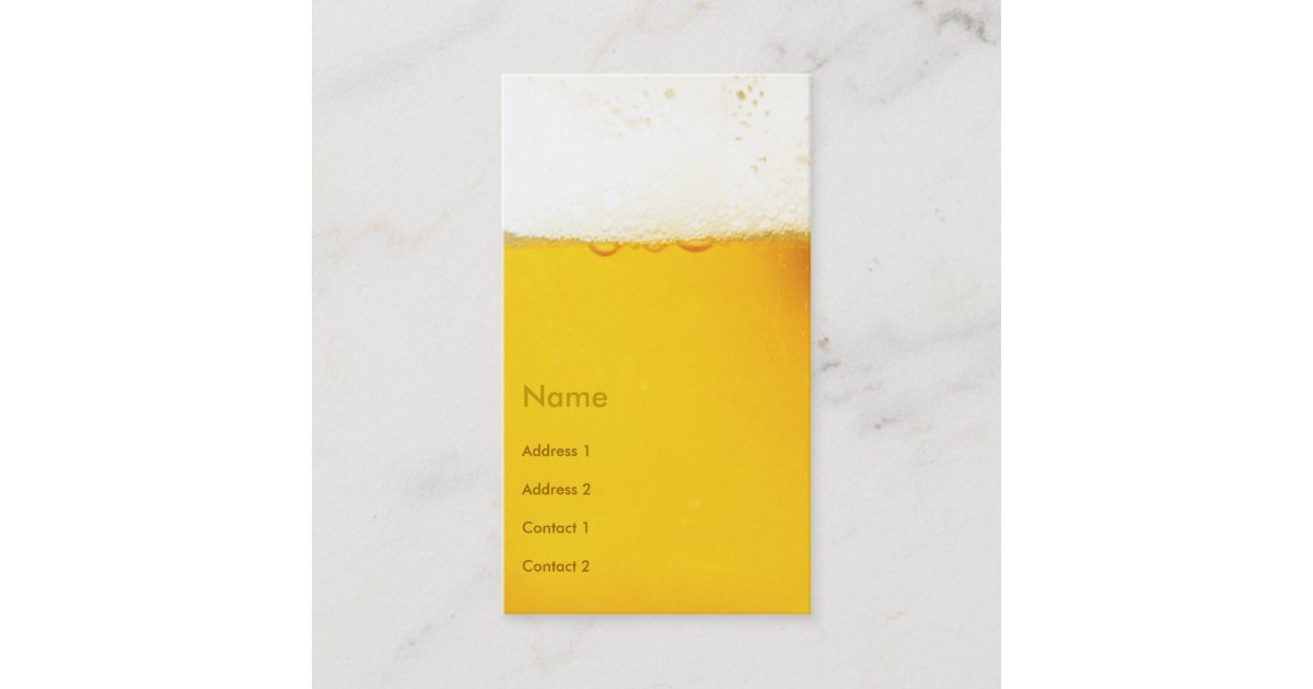Beer Business Cards | Zazzle