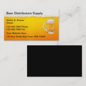 Beer Business Cards | Zazzle