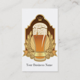 Beer Design Business Card | Zazzle