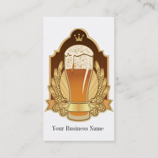 Beer Design Business Card | Zazzle