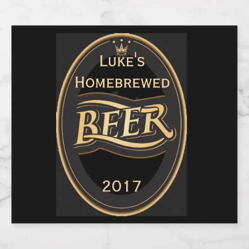 Beer Design Home Brew Label | Zazzle