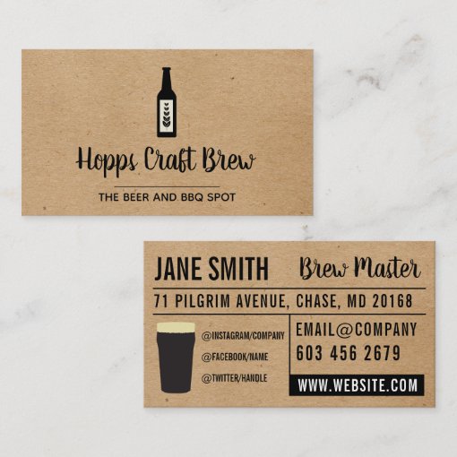 Beer Distillery | Liquor Store | Tap Room Business Card | Zazzle
