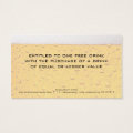 Beer Drink Voucher and Coupon Cards | Zazzle